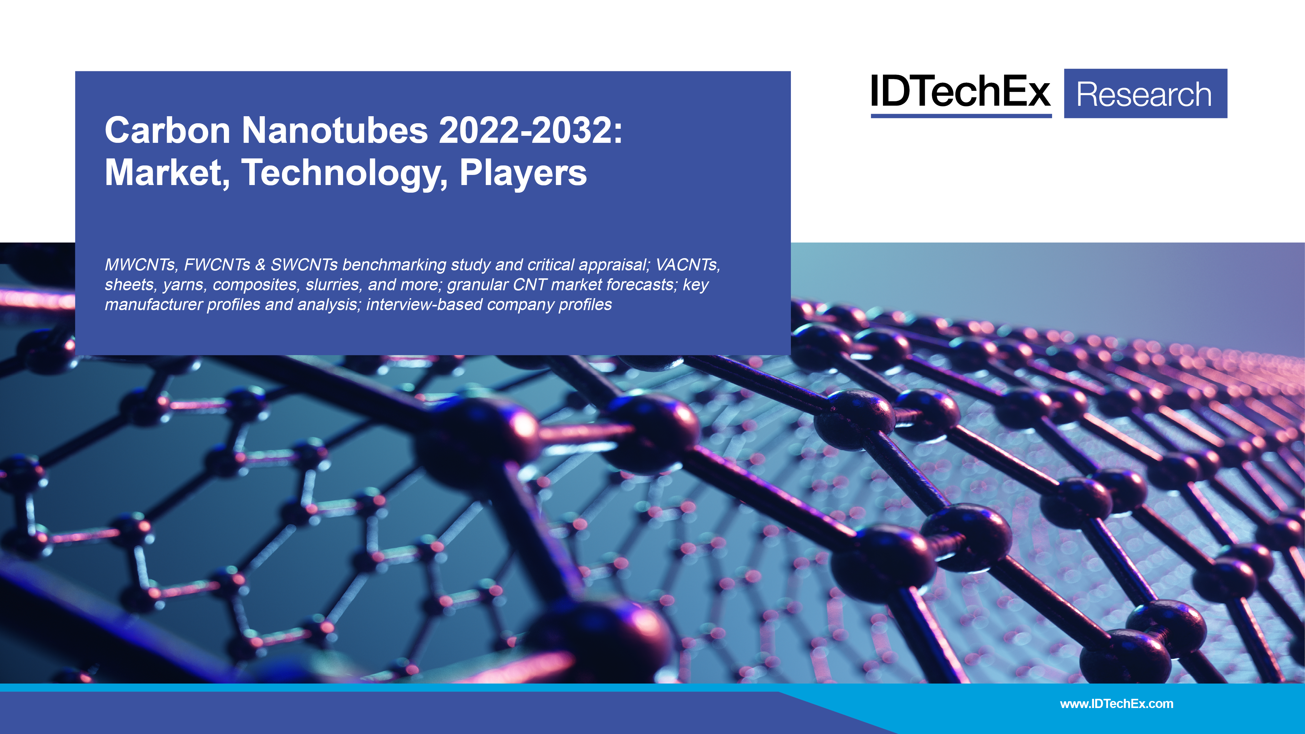 Carbon Nanotubes 2022-2032: Market, Technology, Players: IDTechEx
