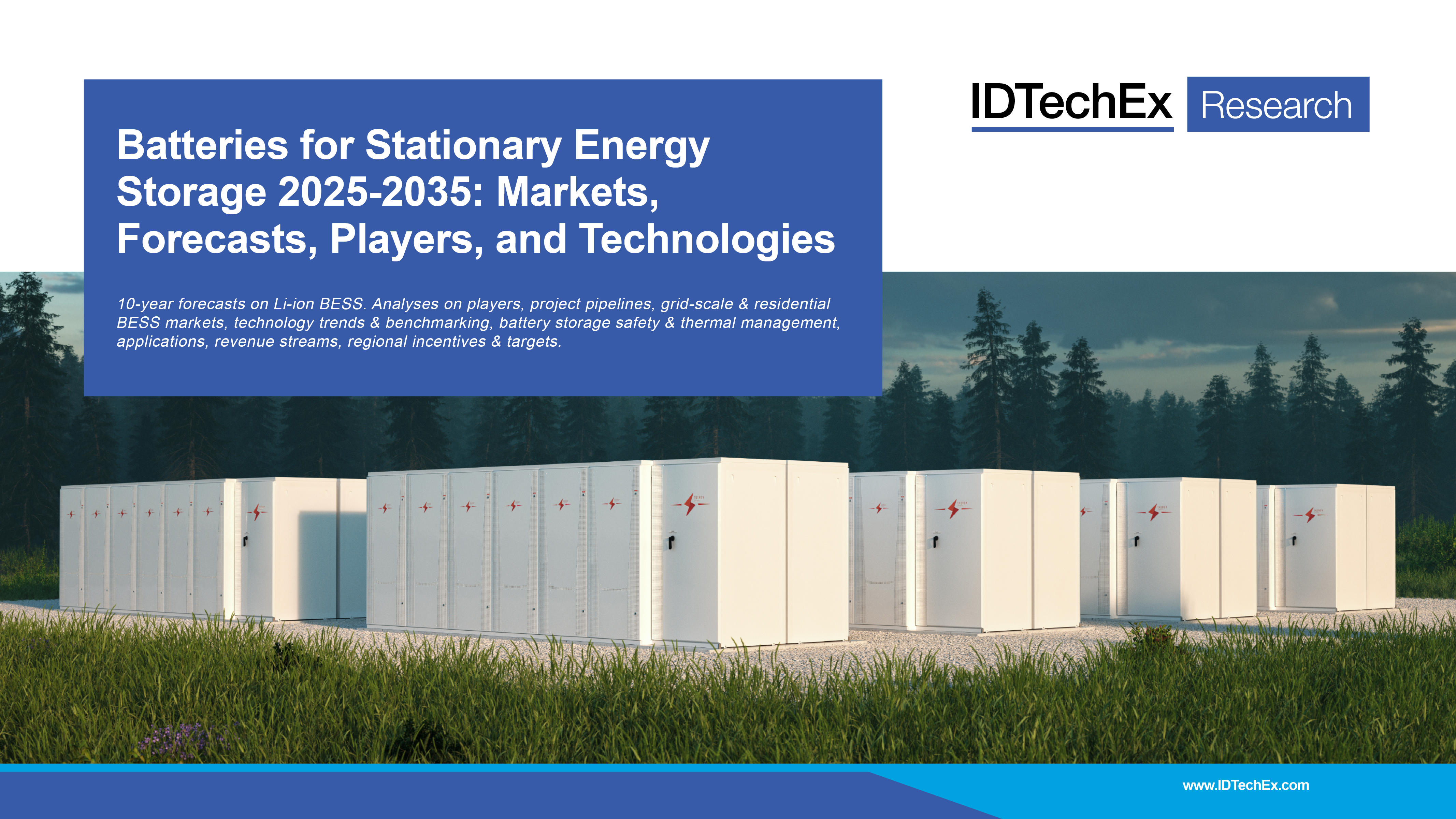 Batteries for Stationary Energy Storage 2025-2035: Markets, Forecasts ...