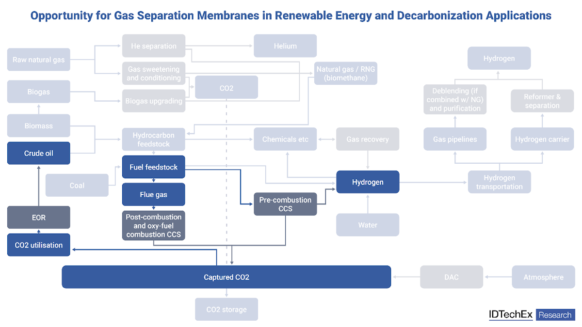 Decarbonization Opens Up New Markets For Gas Separation Membranes | IDTechEx Research Article