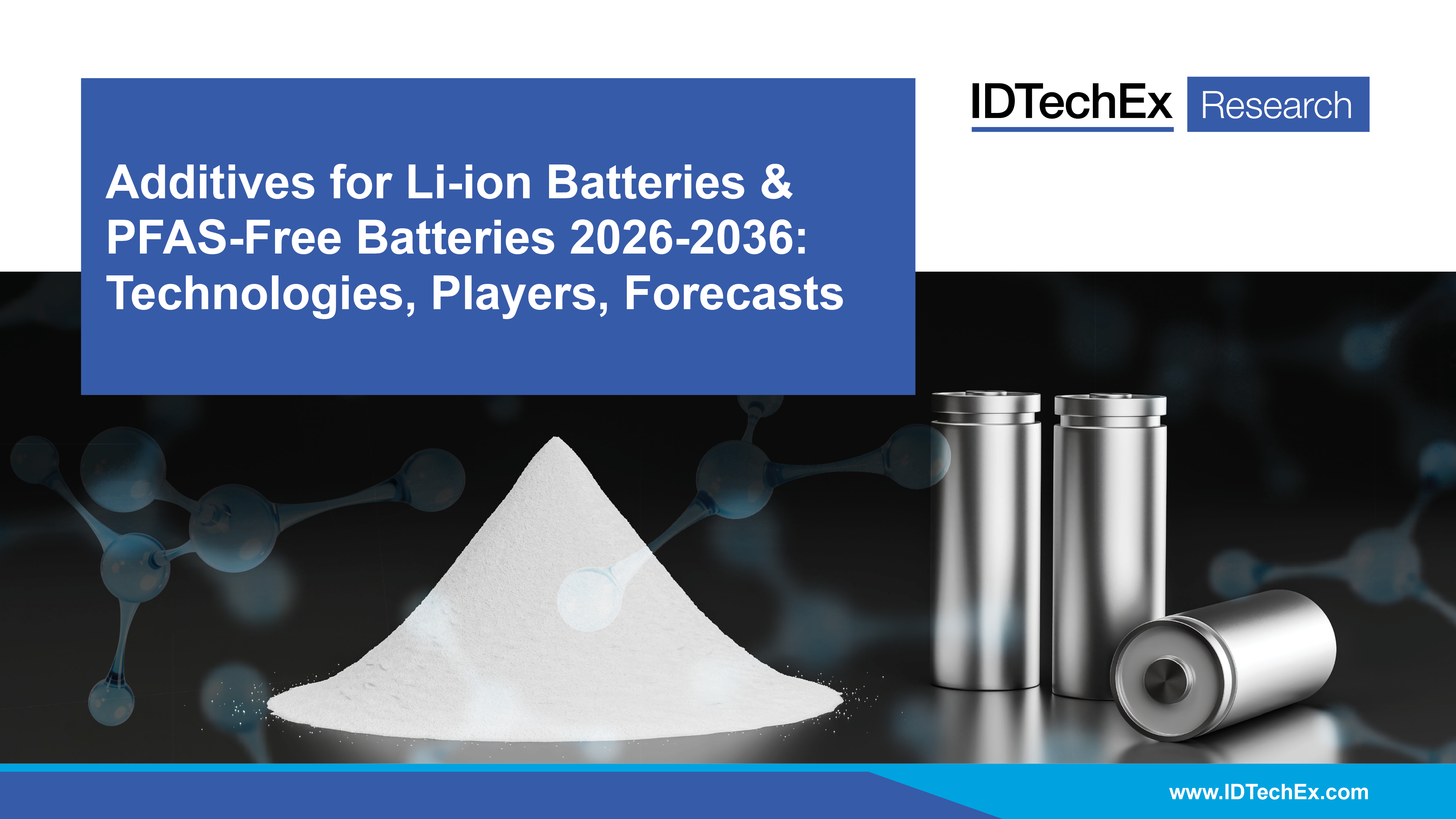 Additives for Li-ion Batteries & PFAS-Free Batteries 2026-2036 ...